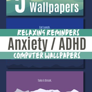 RELAXING REMINDERS WALLPAPERS | Adhd & Anxiety Desktop Wallpapers ...