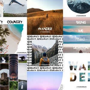 LIGHT OUTDOOR TEMPLATE | Outdoor/travel/adventure-theme Instagram ...