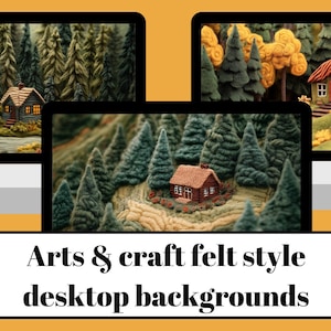 24 Cute & Cozy Felt Forest Scene Wallpapers [4k UPDATE] - Felt Artwork ...