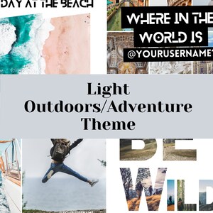 LIGHT OUTDOOR TEMPLATE | Outdoor/travel/adventure-theme Instagram ...
