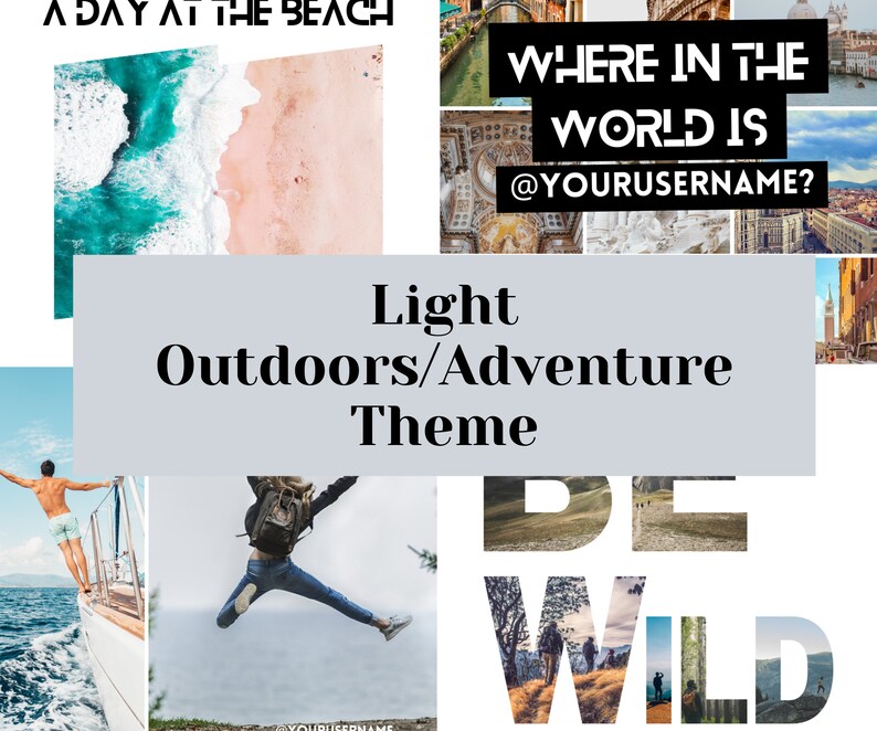 LIGHT OUTDOOR TEMPLATE | Outdoor/travel/adventure-theme Instagram ...