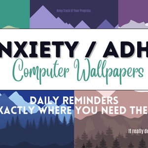 RELAXING REMINDERS WALLPAPERS | Adhd & Anxiety Desktop Wallpapers ...