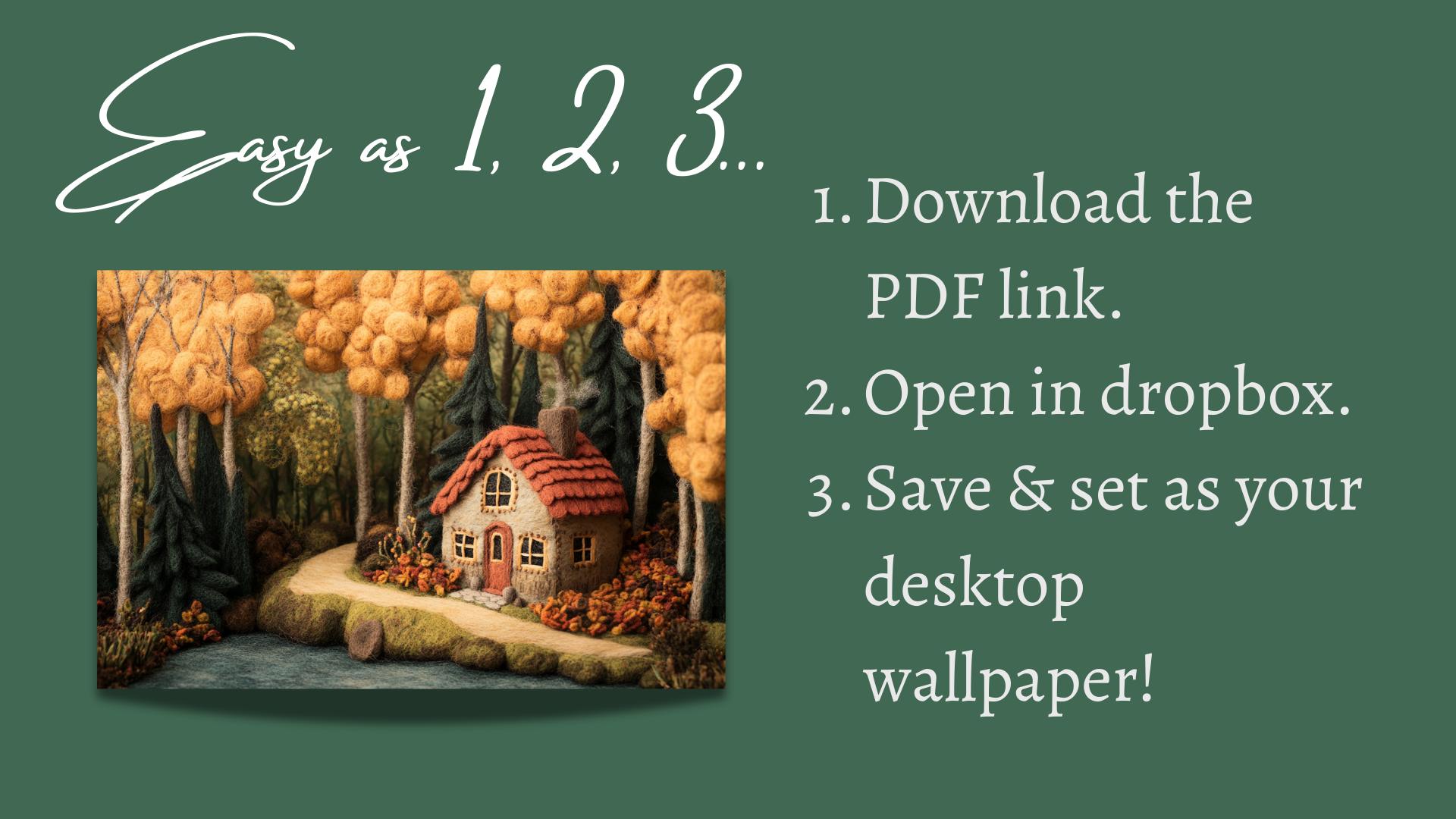 24 Cute & Cozy Felt Forest Scene Wallpapers [4k UPDATE] - Felt Artwork ...
