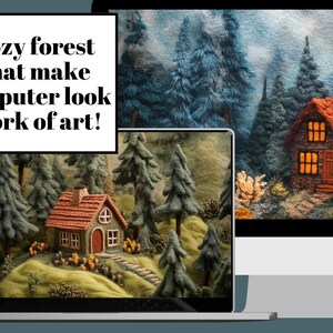 24 Cute & Cozy Felt Forest Scene Wallpapers [4k UPDATE] - Felt Artwork ...