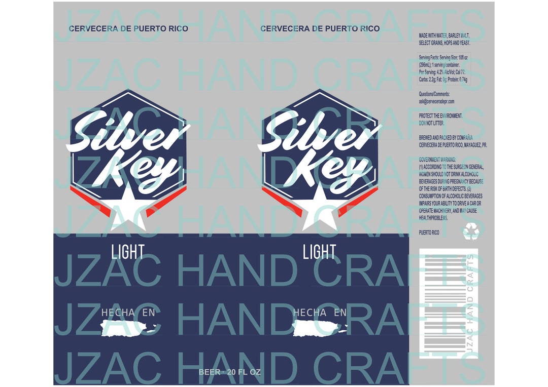 Silver Key Beer Tumbler - Etsy