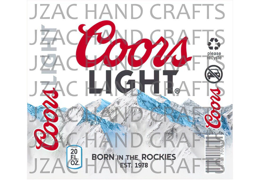 Coors Light Regular and Wet Beer - Etsy Canada