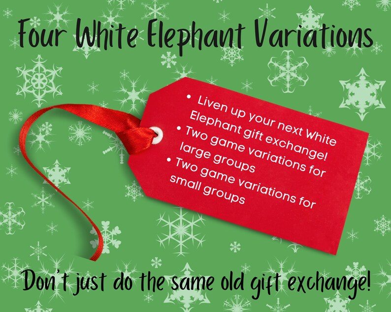 White Elephant Variations for Large and Small Gatherings - Etsy