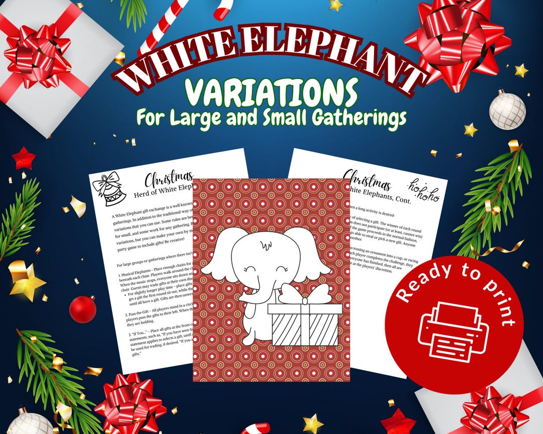 White Elephant Variations for Large and Small Gatherings - Etsy
