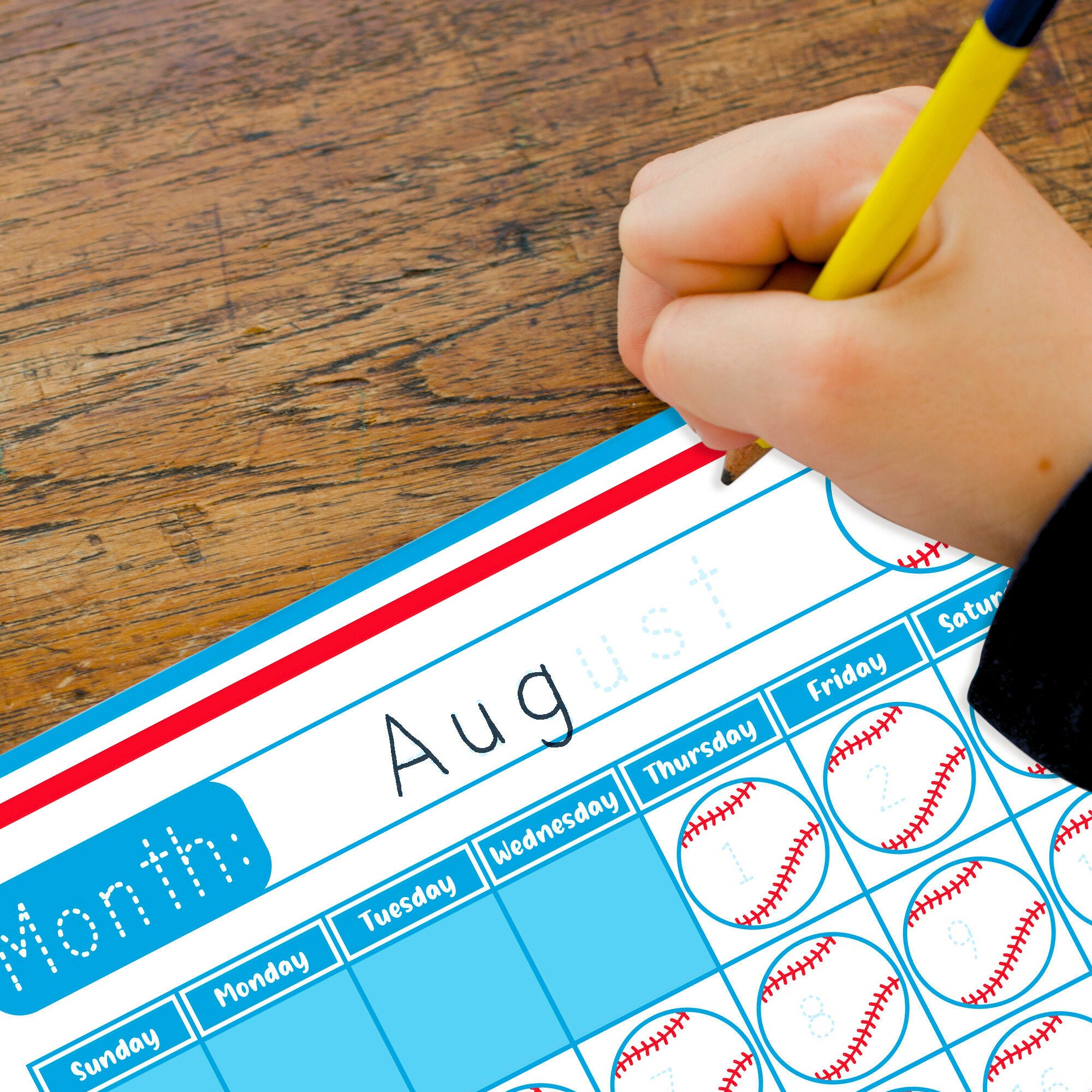 Jun-dec 2024 Themed Calendar, Tracing Hands on Activity, Spanish ...