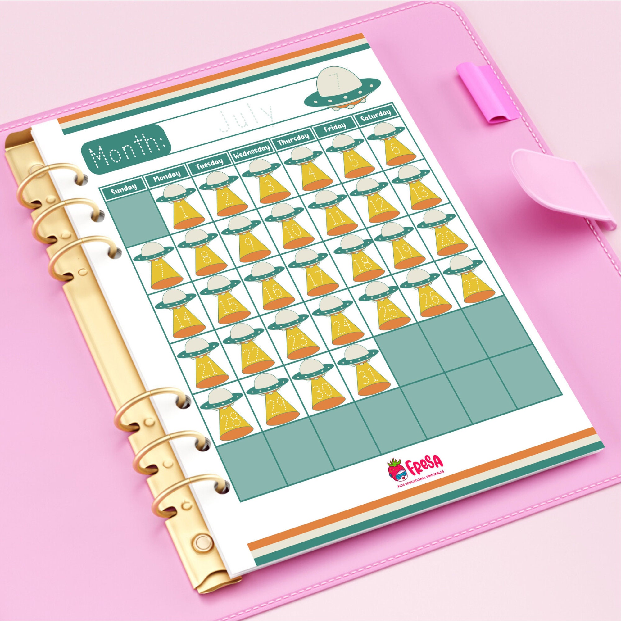 Jun-dec 2024 Themed Calendar, Tracing Hands on Activity, Spanish ...