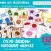 Color Matching Printable Color Sorting Visual Sheets Preschool Learning ...