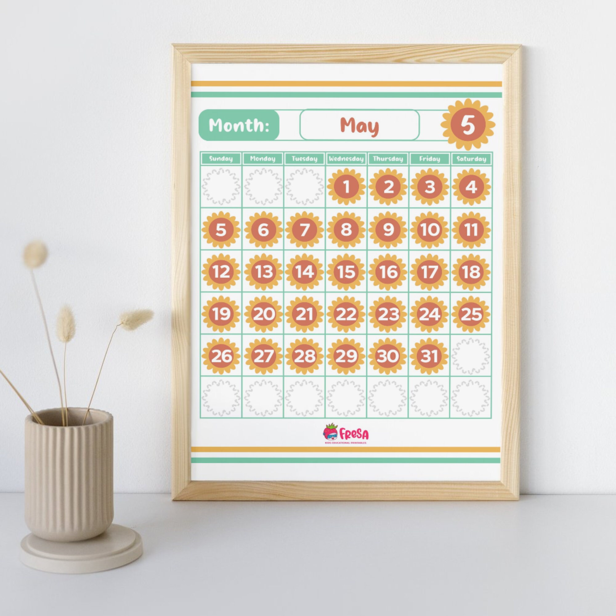 2024 Themed Calendar, Cut and Paste Hands on Activity, Spanish Calendar ...