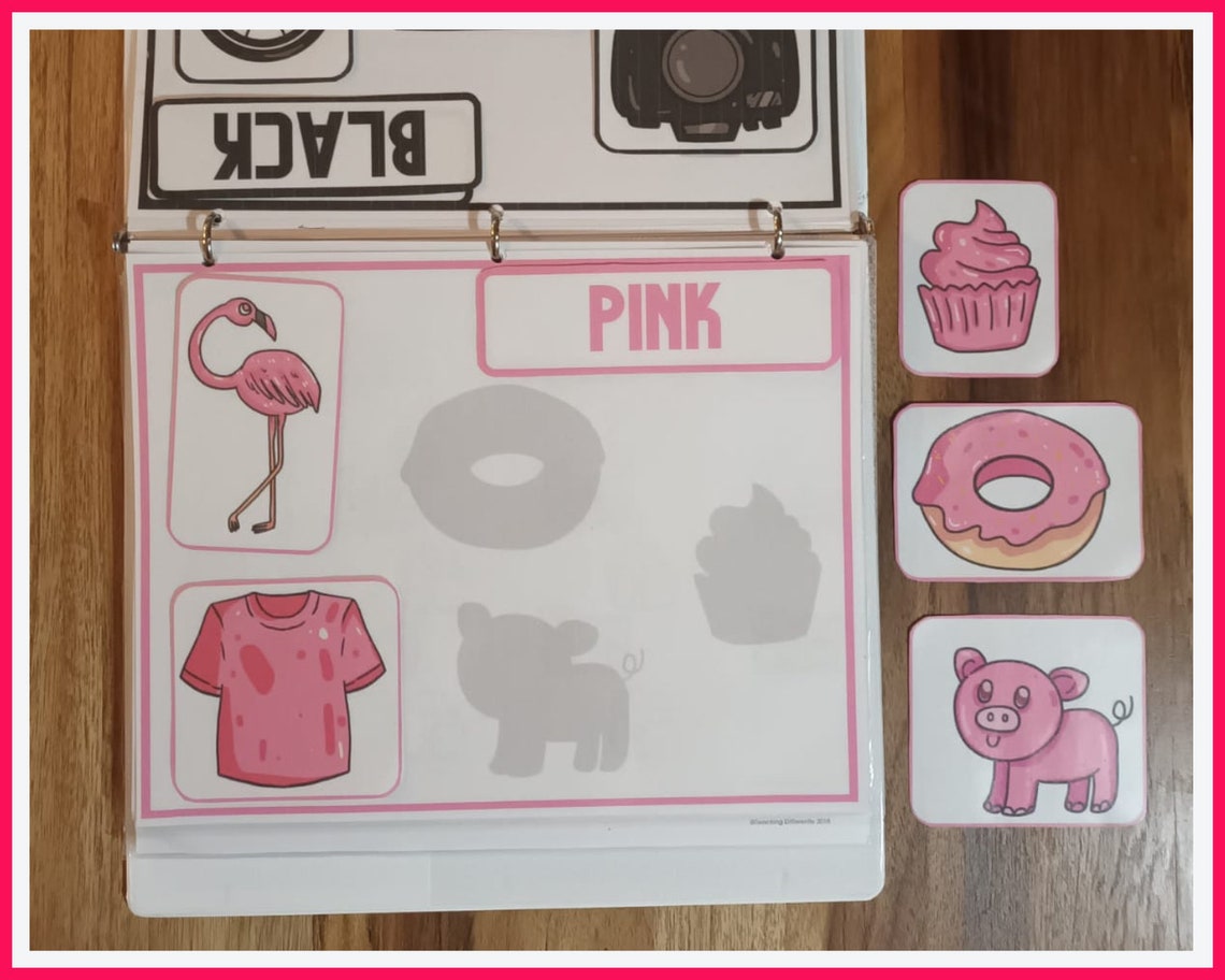 Color Matching Printable Color Sorting Visual Sheets Preschool Learning ...