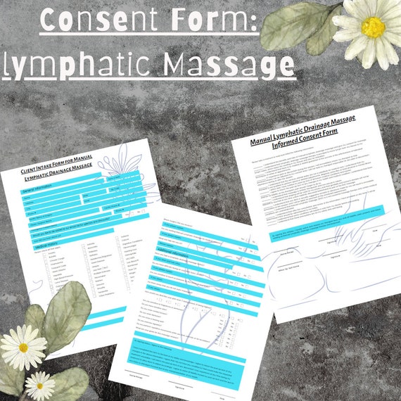 Post Op Consent Form Lymphatic Massage - Etsy