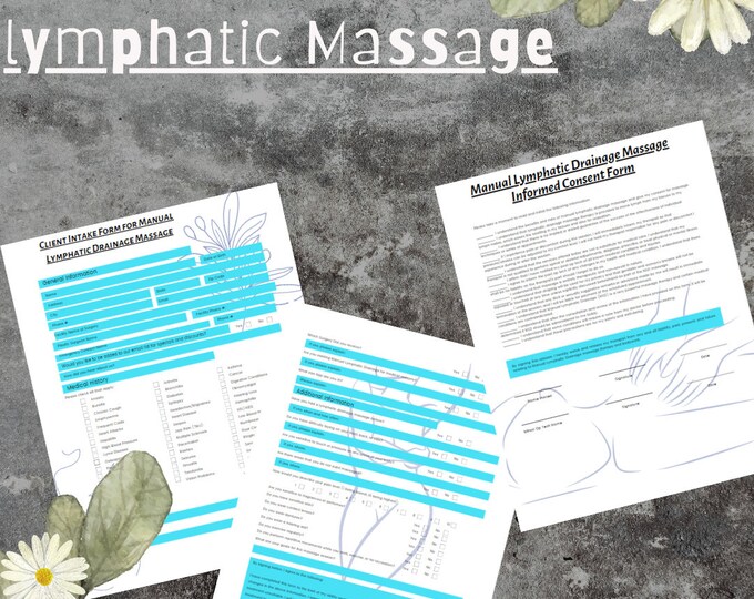 Post Op Consent Form, Lymphatic Massage - Etsy