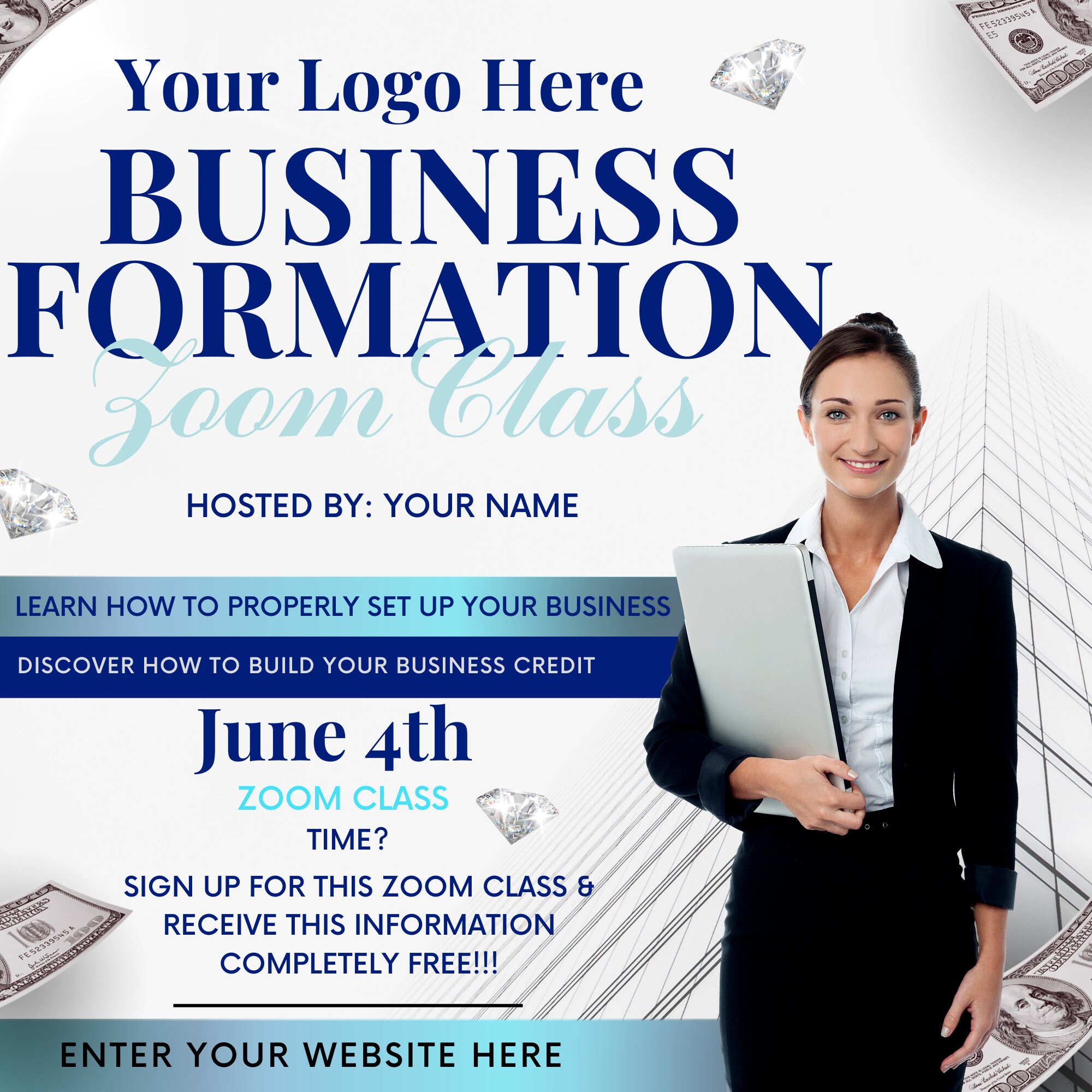 Business Credit Flyer DIY Flyer Template Design Business - Etsy