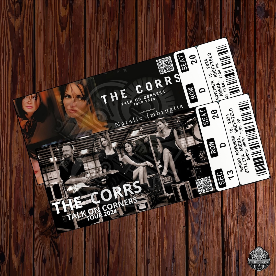 Printable the Corrs Ticket Talk on Corners Tour 2024,music Concert Show ...