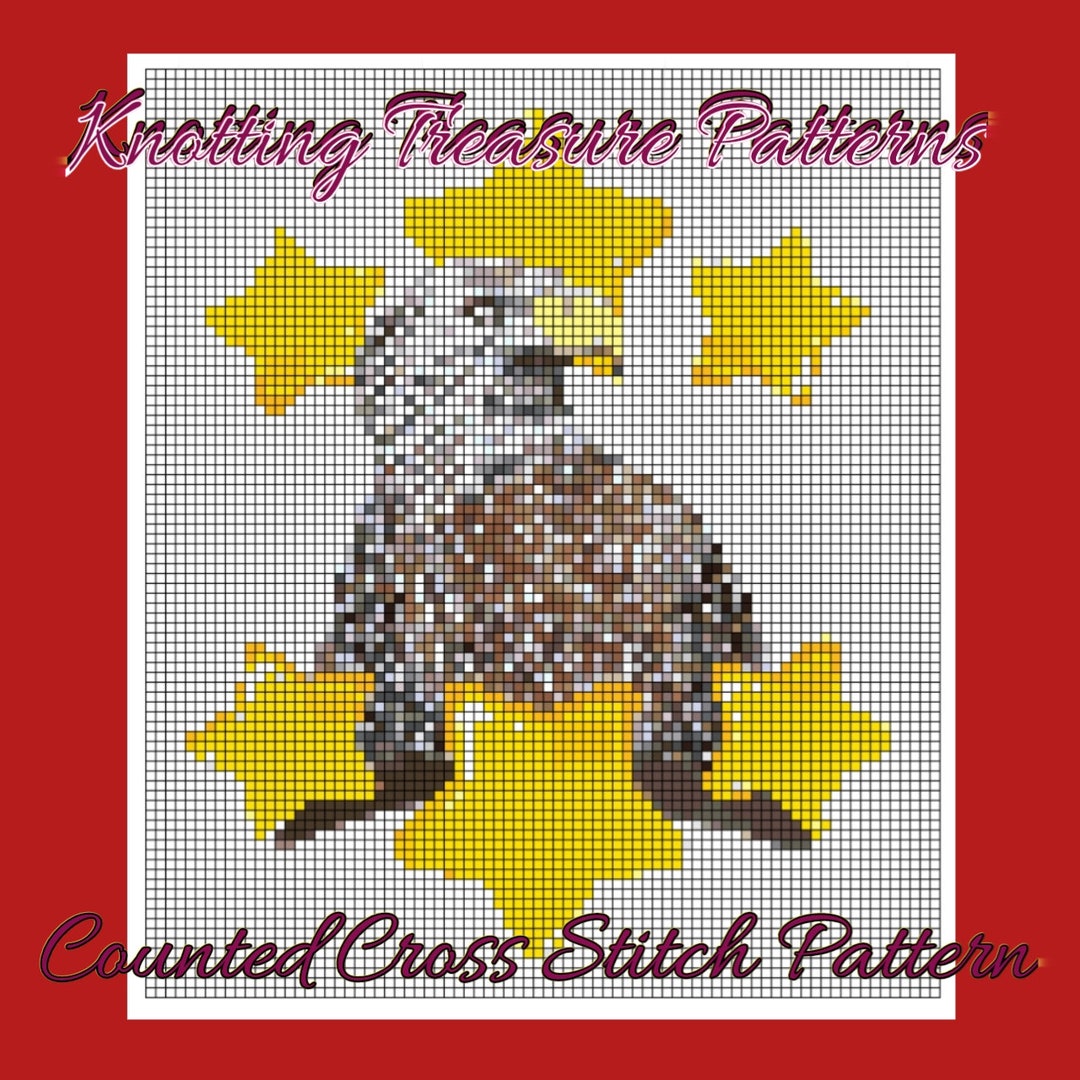 Bald Eagle Surrounded by Posh Stars Artwork Small Counted - Etsy