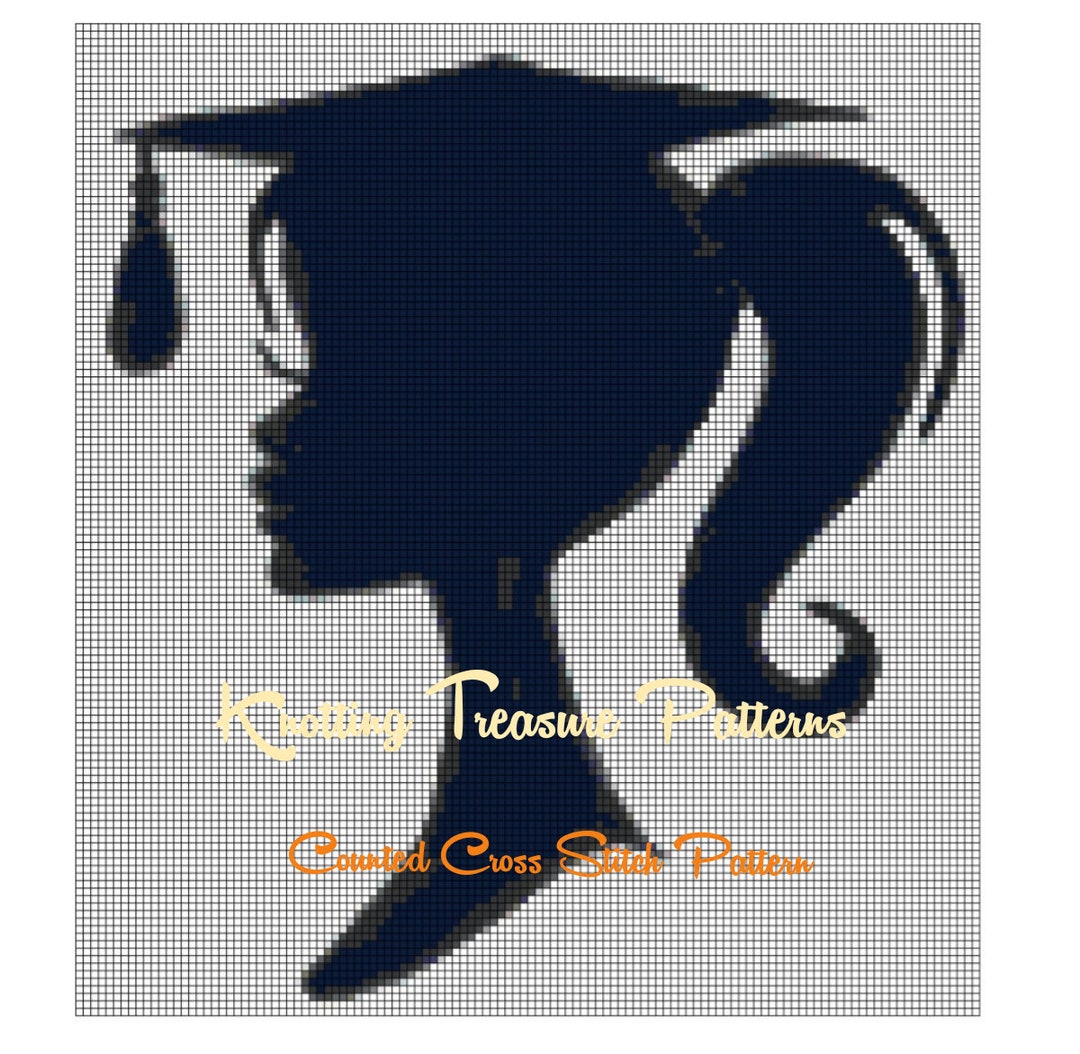 Graduation Gift Female Graduate Counted Cross Stitch Female Cameo ...