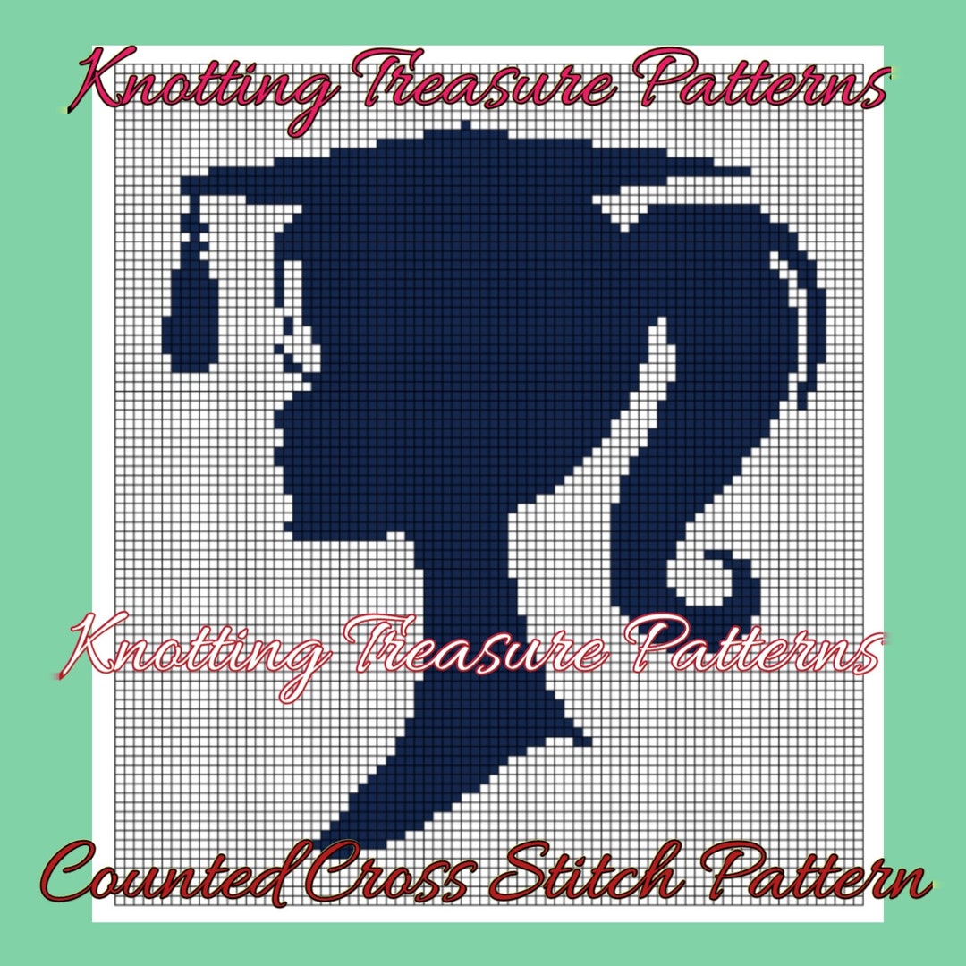 Graduation Gift Female Graduate Small Counted Cross Stitch Pattern Easy ...
