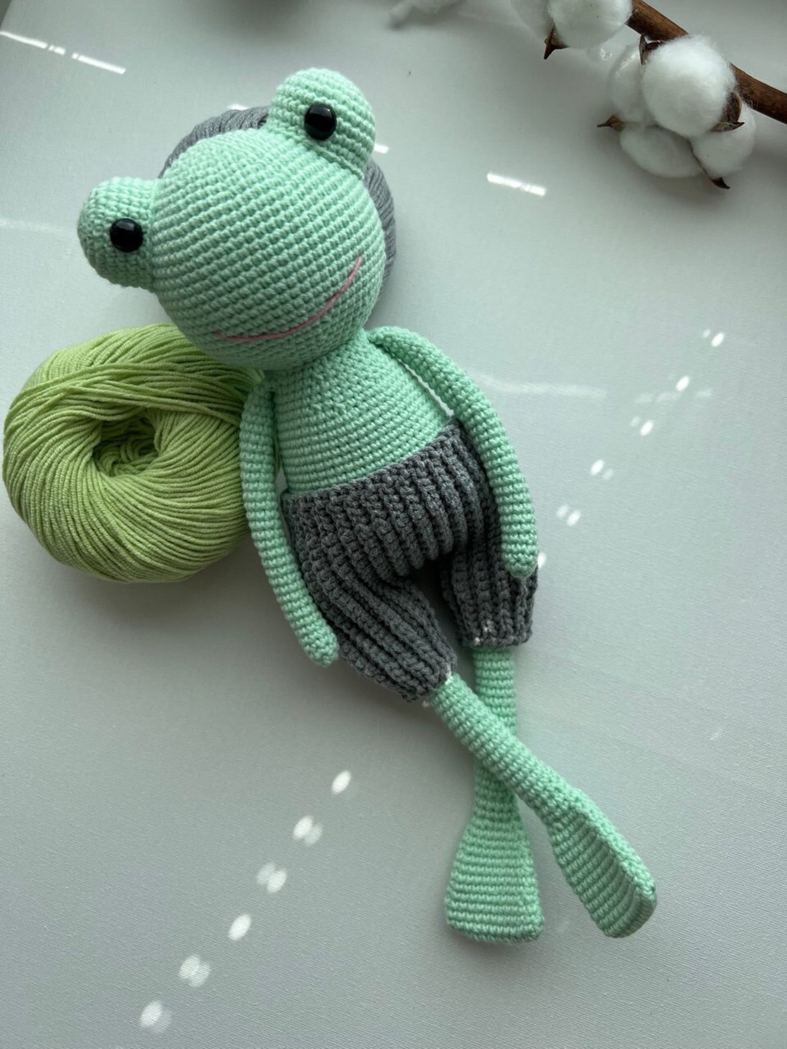 PDF Frankie the Froggie/dowloadable Frog Crochet Pattern in English ...
