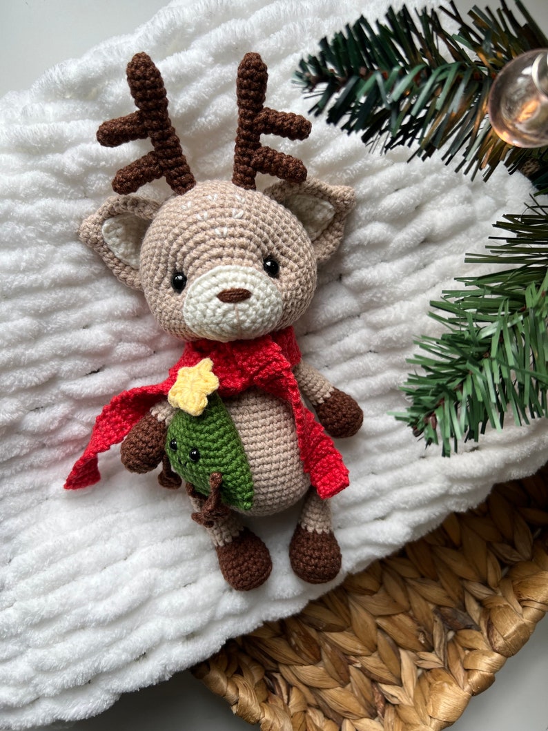 PDF Paxton the Reindeer/downloadable Christmas Crochet Pattern in ...