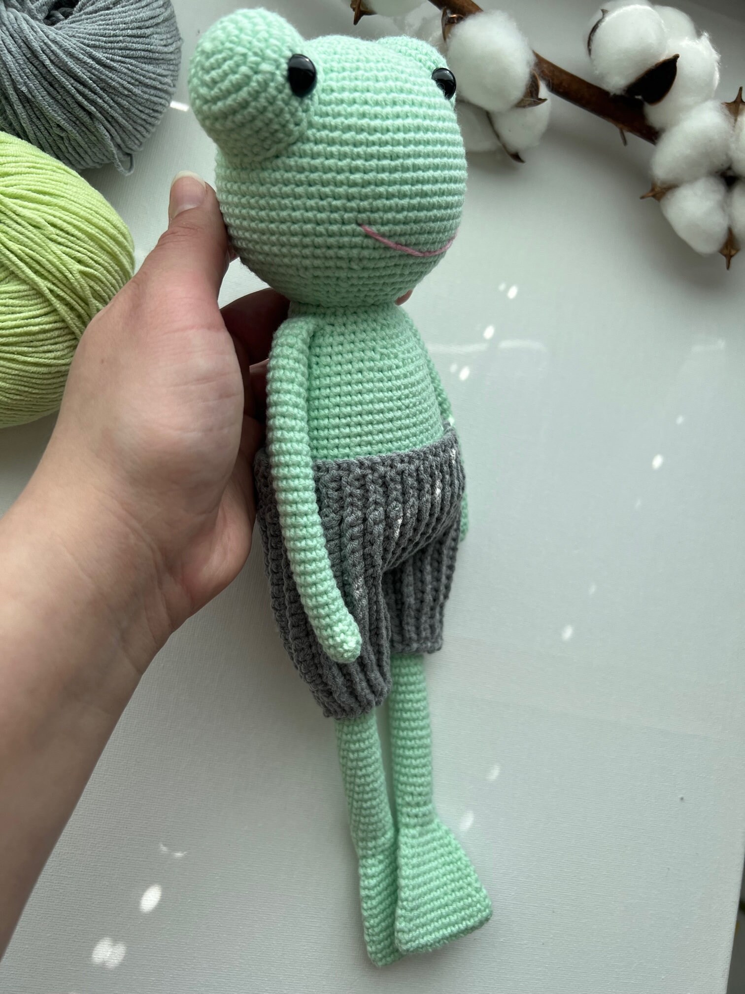 PDF Frankie the Froggie/dowloadable Frog Crochet Pattern in English ...