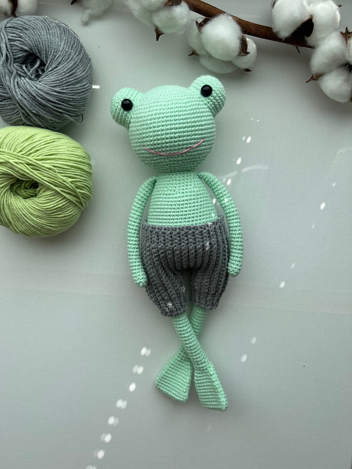 PDF Frankie the Froggie/dowloadable Frog Crochet Pattern in English ...