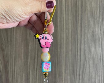 Kirby Beaded Keychain - Etsy
