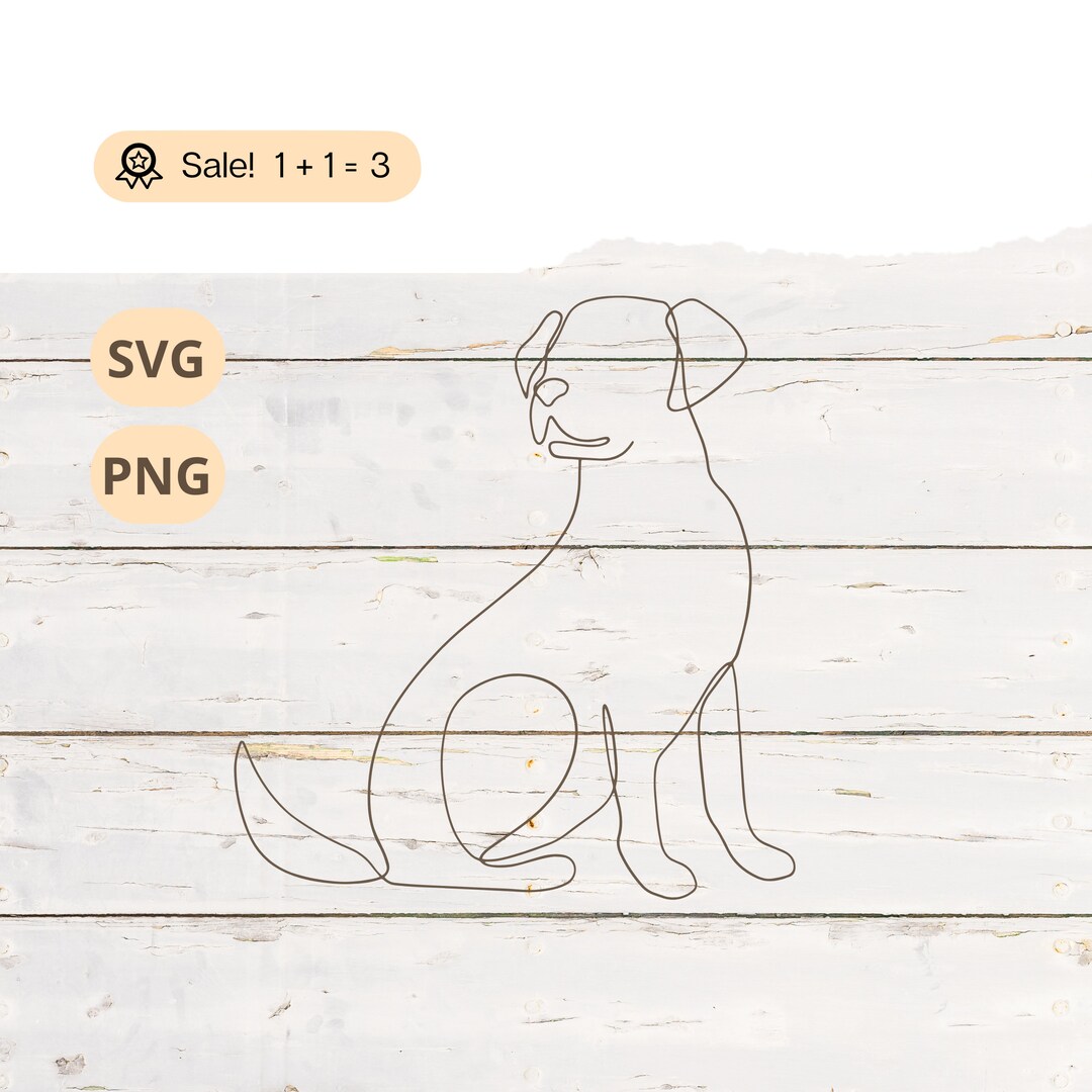 One Line Dog SVG PNG, One Line SVG, Dog Portrait Shirt, Tattoo, Peace ...