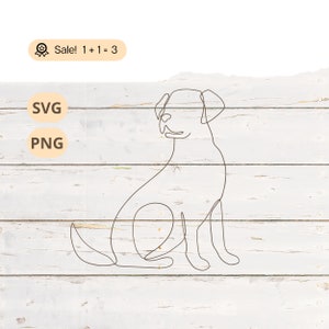 One Line Dog SVG PNG, One Line SVG, Dog Portrait Shirt, Tattoo, Peace ...