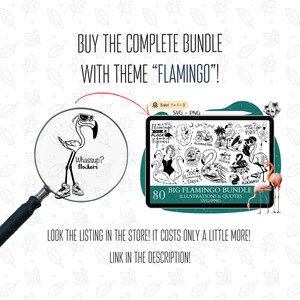 Funny Flamingo Whassup Flockers SVG PNG, Flamingo Svg, Flamingo File ...