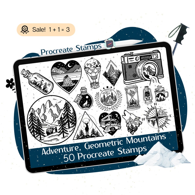 Procreate Camping Stamp - Etsy