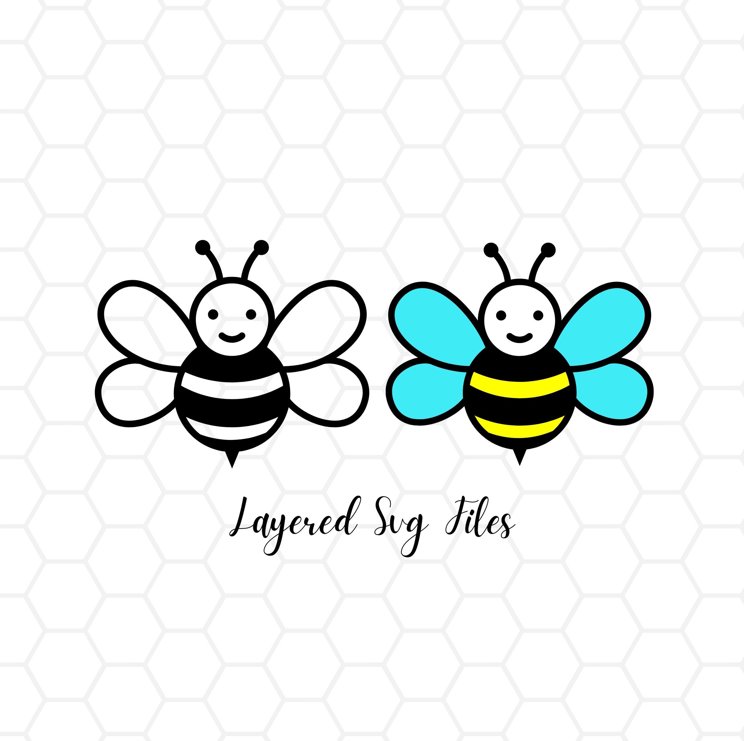 Cute Bee SVG Bundle, Bee Kind Clipart, Bee Quote, Commercial Use (SVG ...