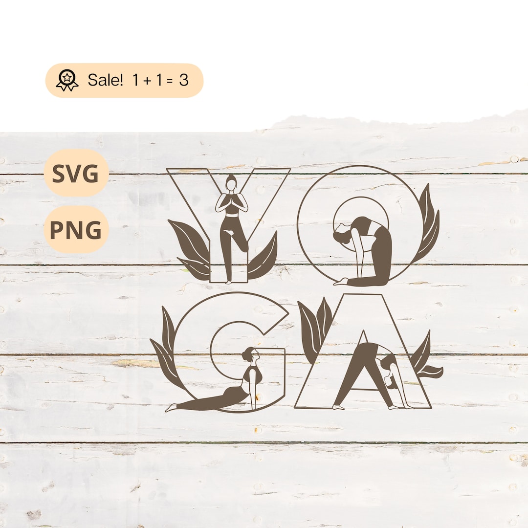 Fitness Yoga SVG, Meditation Clipart, Relax Namaste PNG (cut File) - Etsy