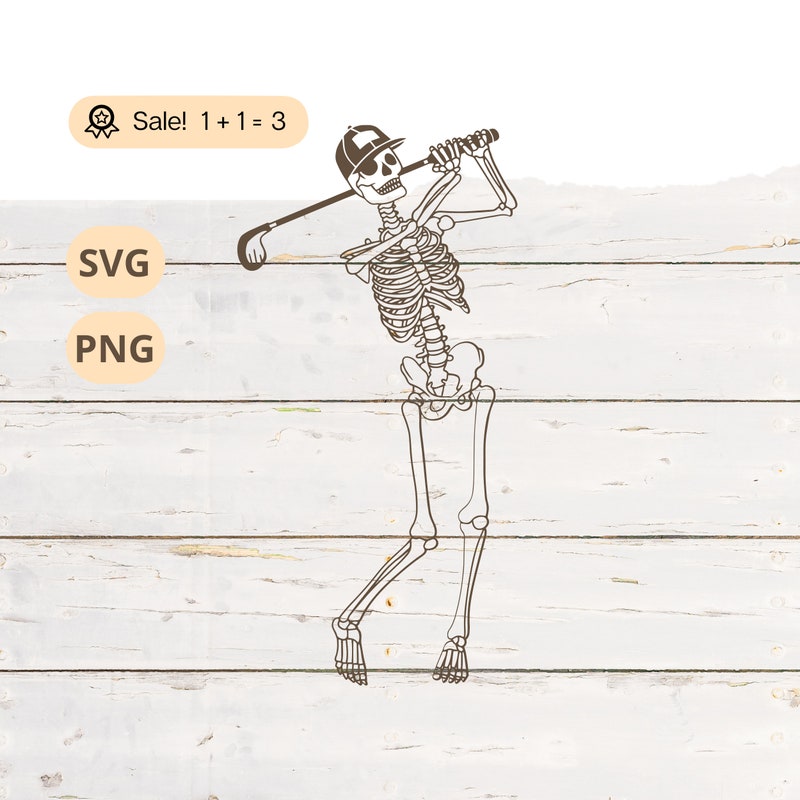 Skeleton Golf Stickers - Etsy