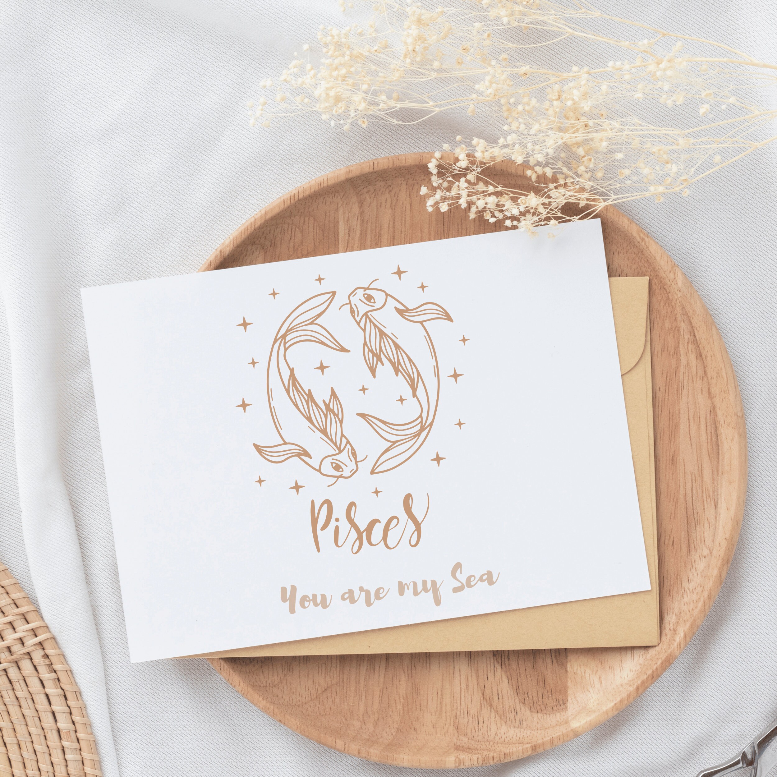 Pisces Zodiac SVG, Celestial Horoscope Clipart (PNG) - Etsy