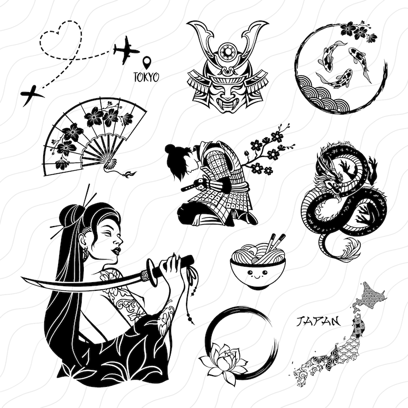 40 Big Japanese SVG Bundle, Japan SVG, Japan File for Cricut, Kitsune ...