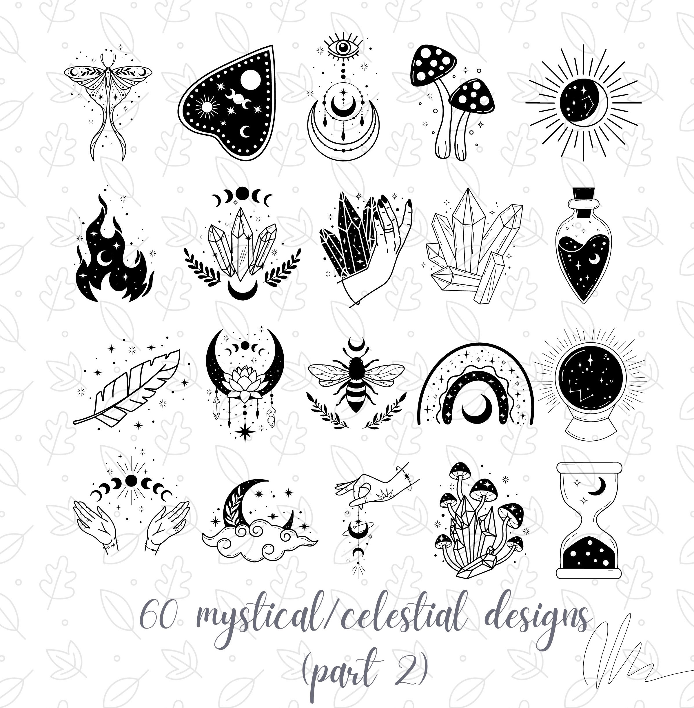 Boho Celestial SVG Bundle 200 Celestial SVG Celestial File - Etsy