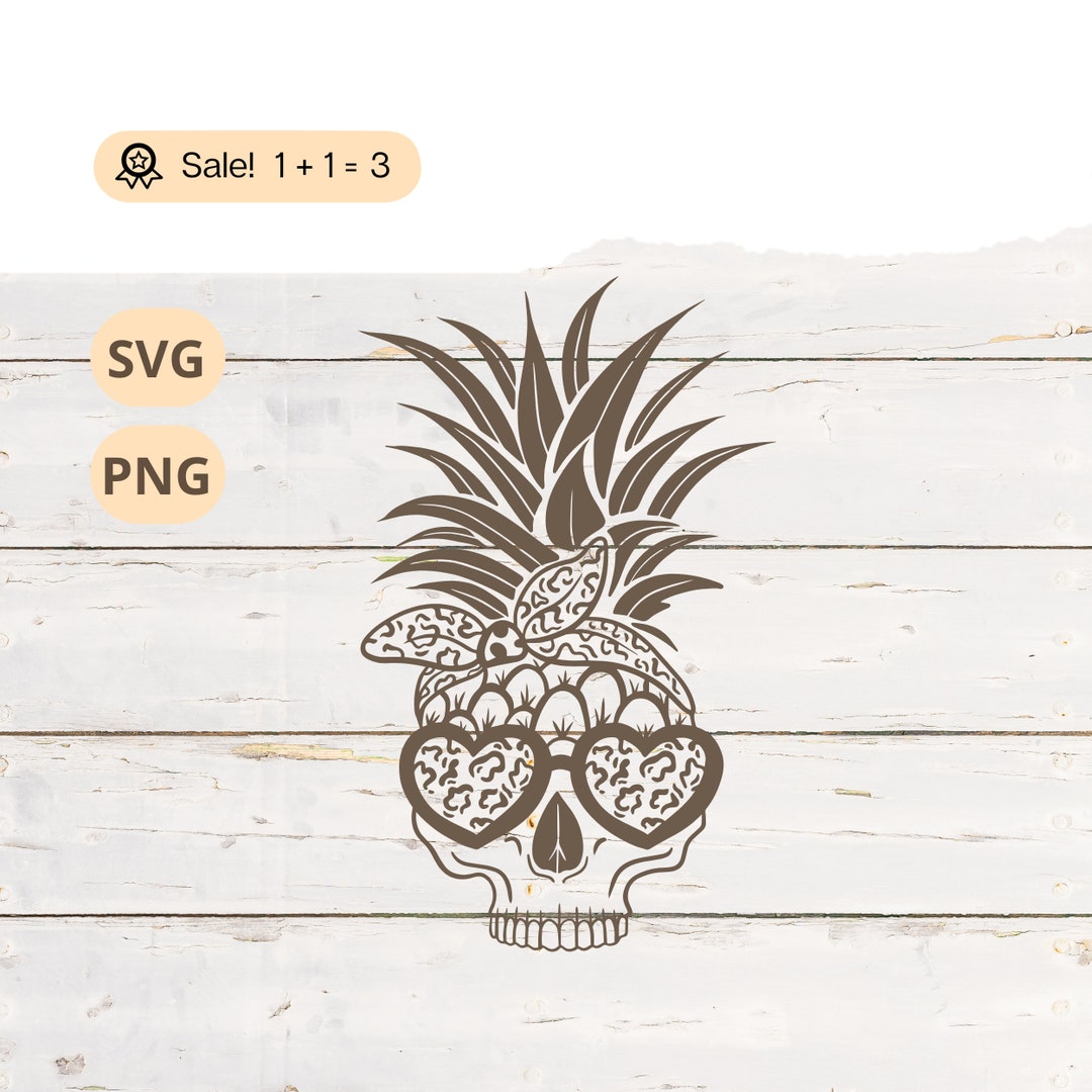 Pineapple Skull SVG PNG, Skeleton SVG, Skeleton Shirt Tattoo, Cocktail ...