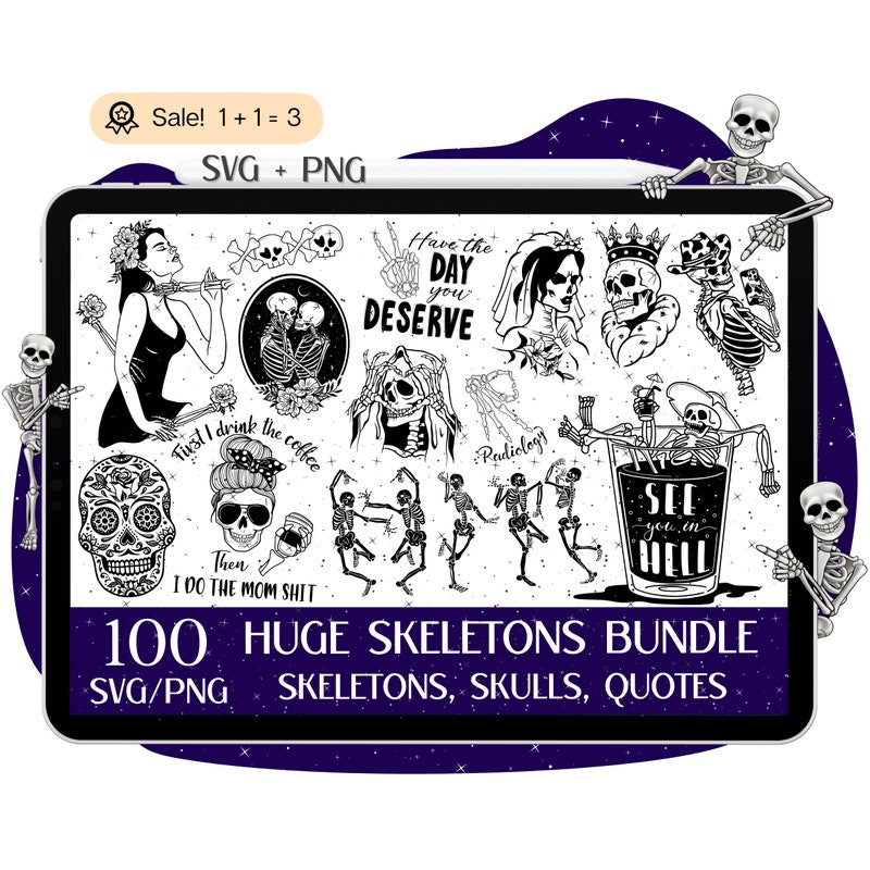 Sugar Skull Skeleton - Etsy