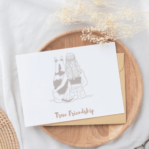 Girl and Her Dog SVG PNG, Friend SVG, Custom Friends Shirt Tattoo, Dog ...