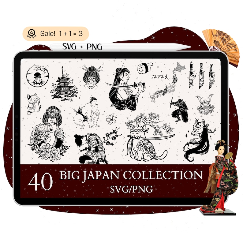 40 Big Japanese SVG Bundle Japan SVG Japan File for Cricut - Etsy Canada