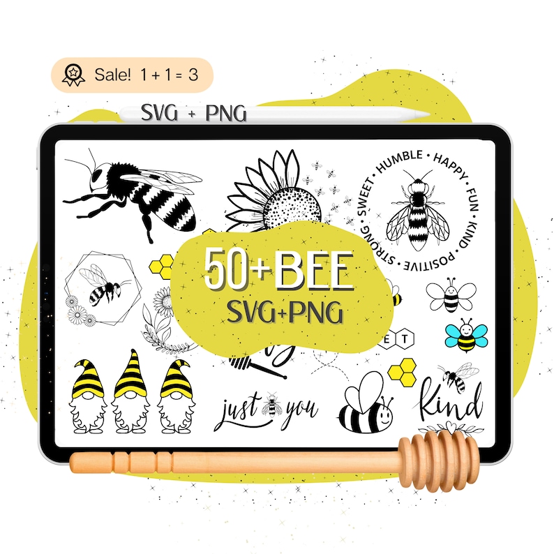 Cute Bee SVG Bundle, Bee Kind Clipart, Bee Quote, Commercial Use (SVG ...