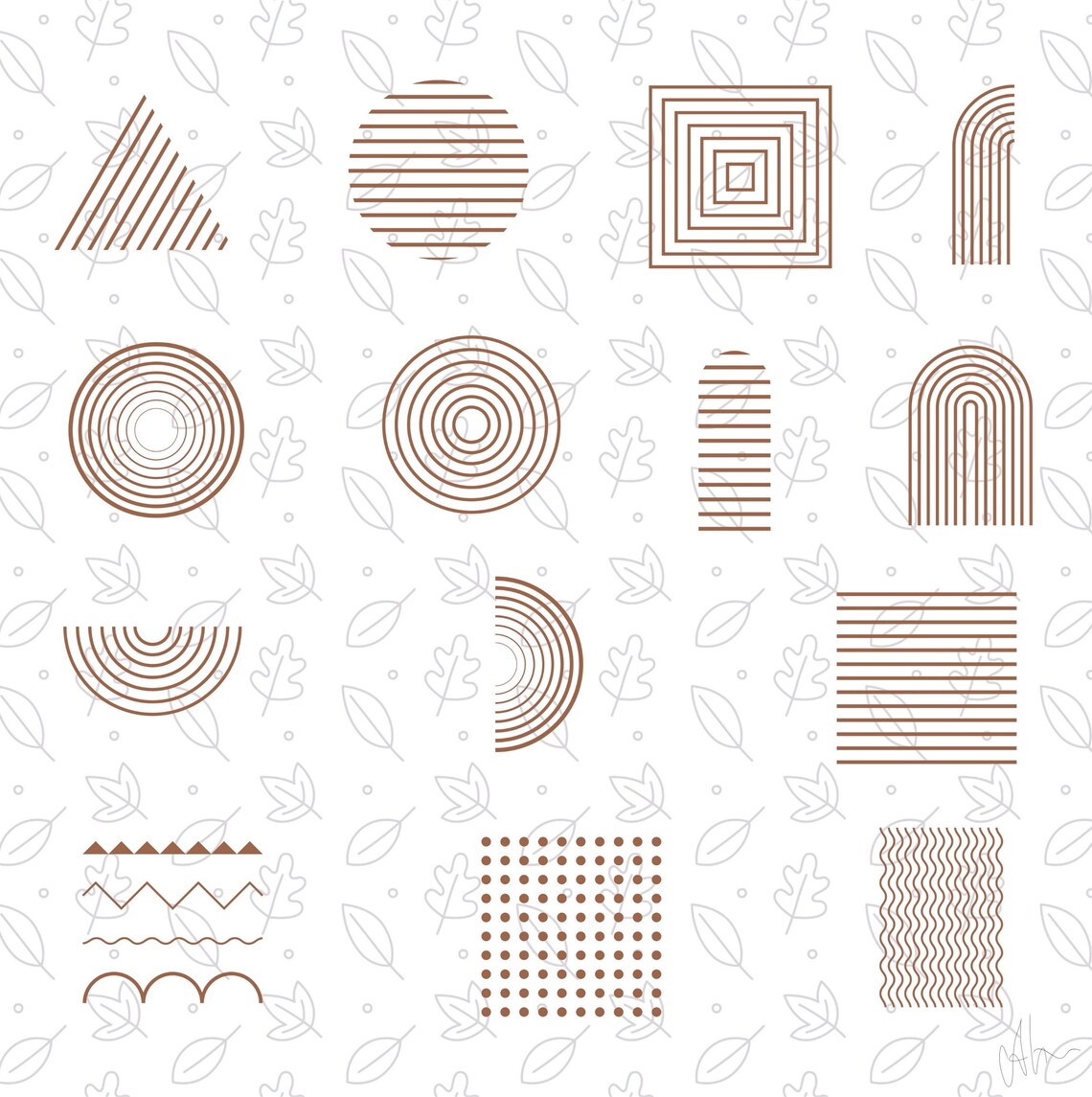 125 Abstract Shapes SVG Geometric Shapes SVG Boho Shapes SVG - Etsy