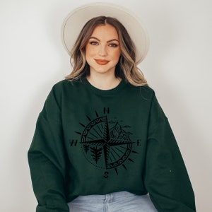 Compass Rose SVG PNG, Mountain SVG, Mountain Landscape Svg, Compass Svg ...