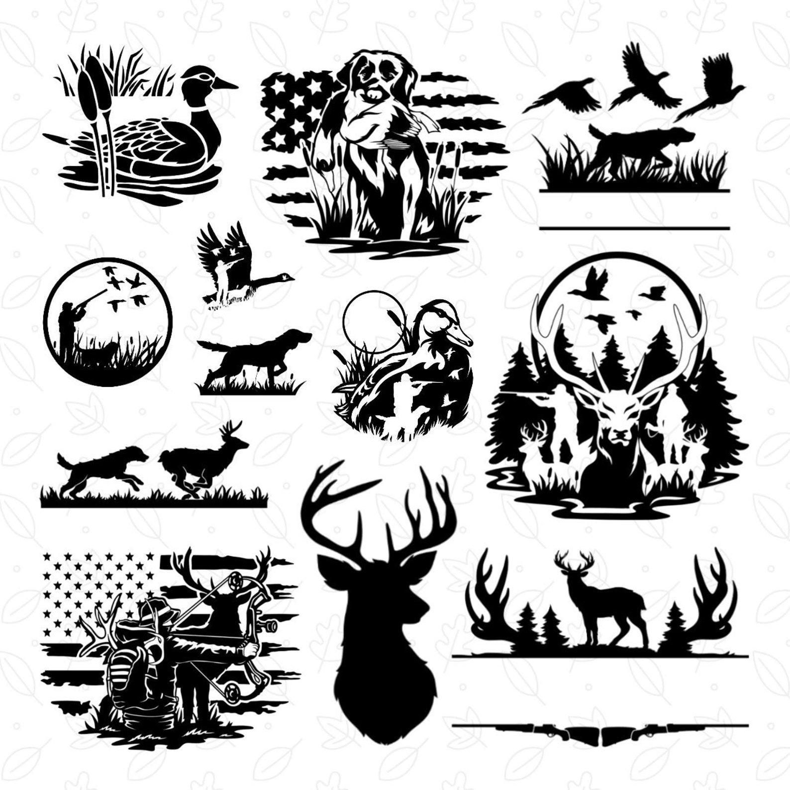 60 Big Hunting SVG Bundle Hunting SVG Hunter Svg Cut Files - Etsy