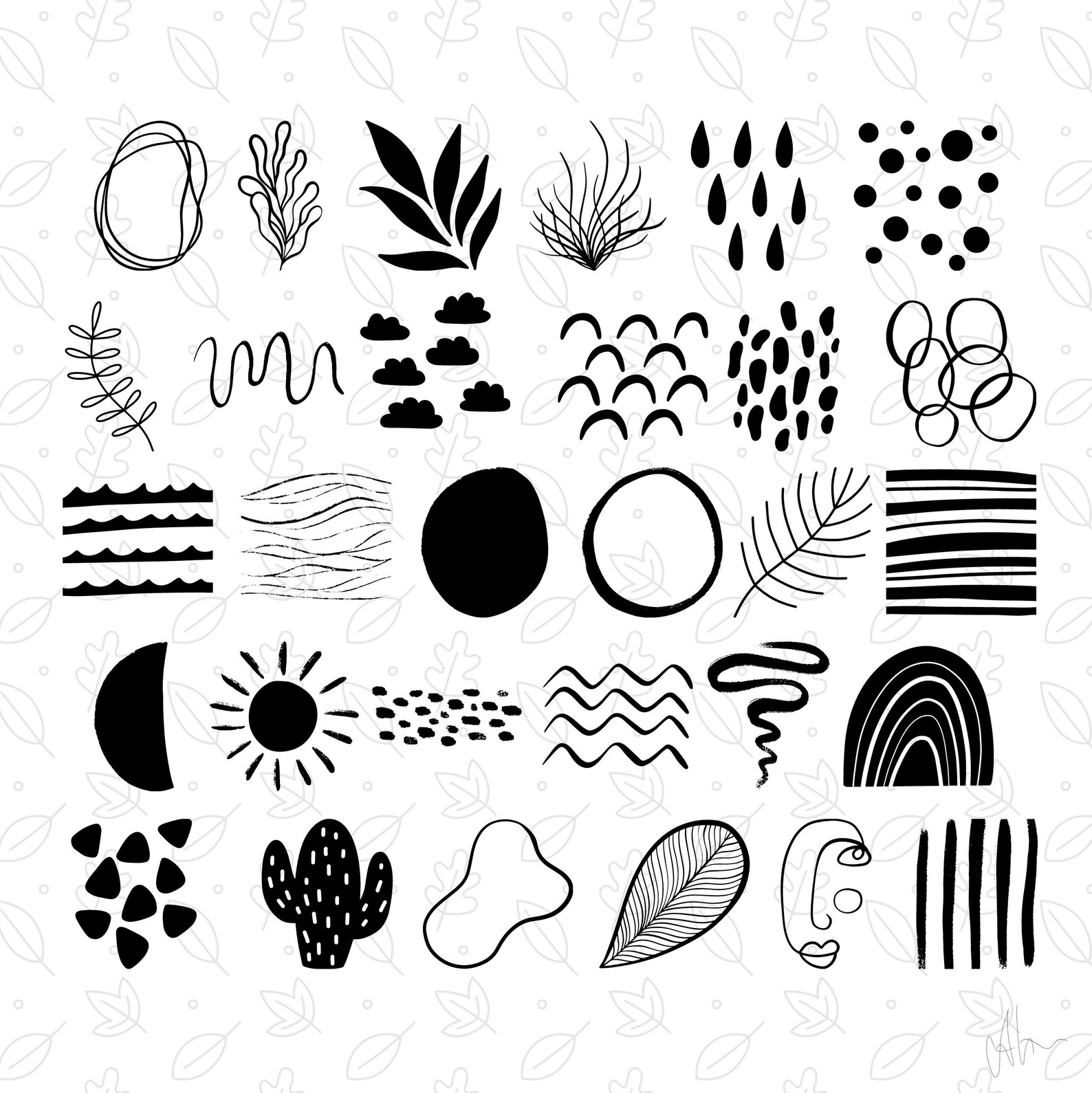 60 Abstract SVG Bundle Boho SVG File for Cricut Bohemian - Etsy Canada