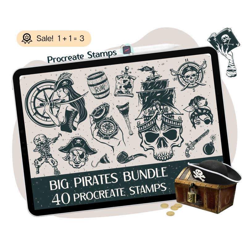 Pirate Tattoo - Etsy