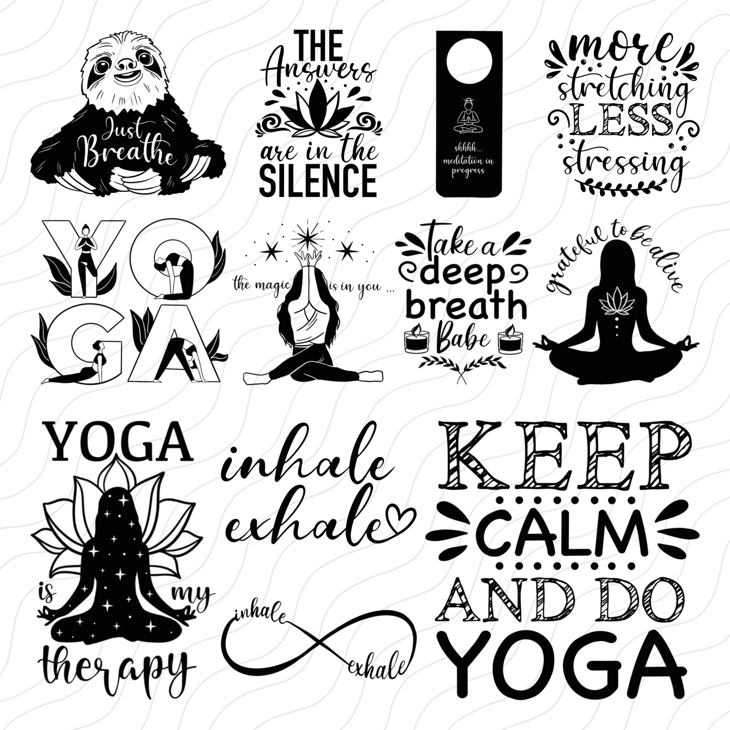 100 riesige Meditation SVG Bundle Meditation SVG Meditation - Etsy.de